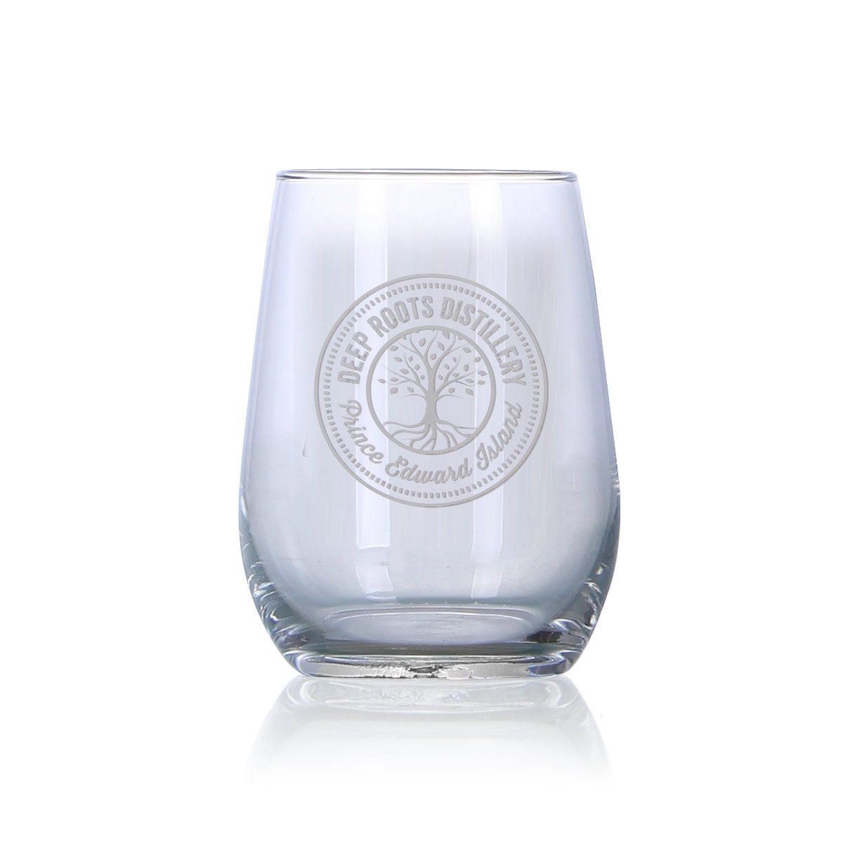 Glass - Taster - Stemless - Deep Roots - 6.25 oz | Deep Roots Distillery