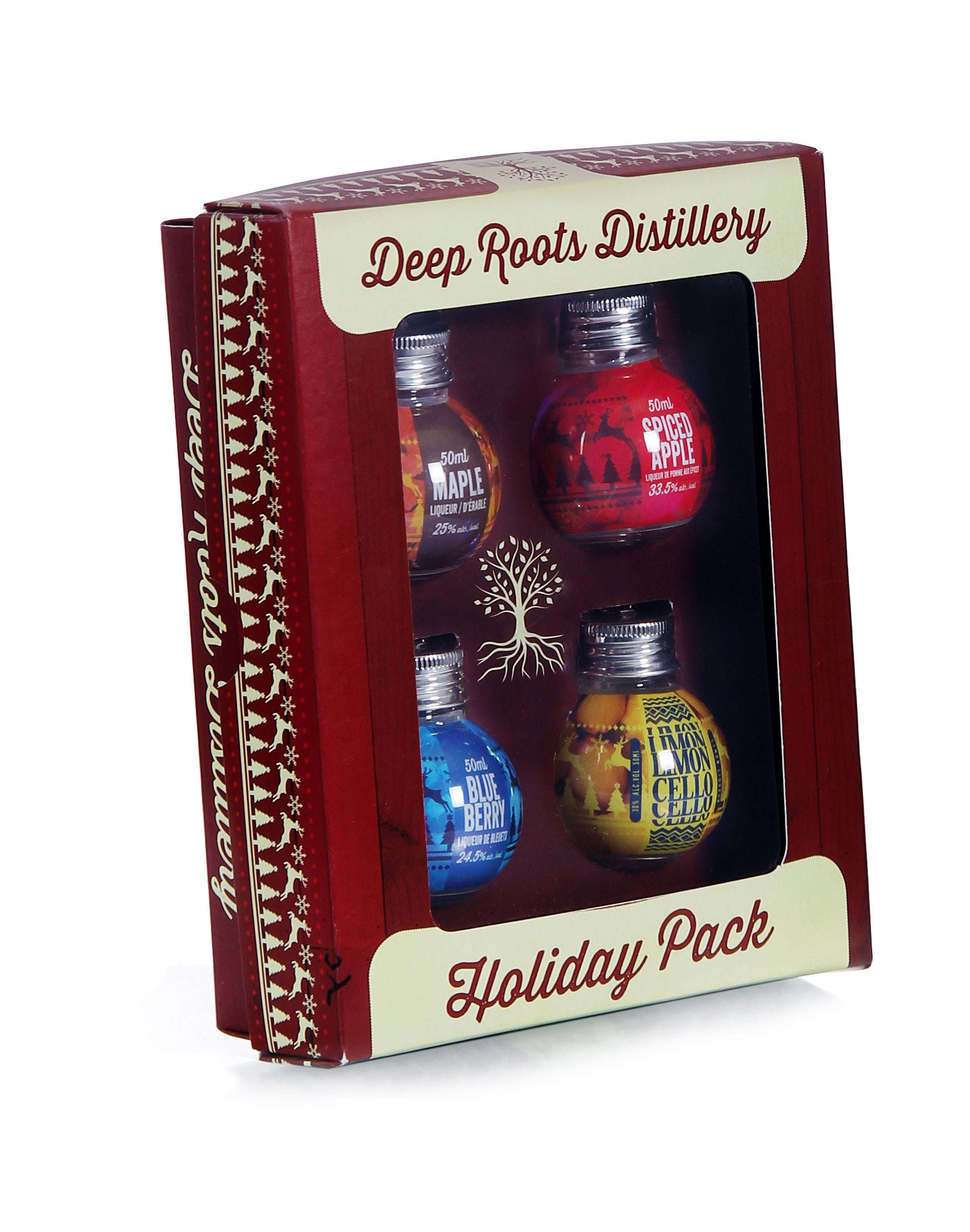 Gift Box - 50ml Bulbs 4pk - Holiday | Deep Roots Distillery